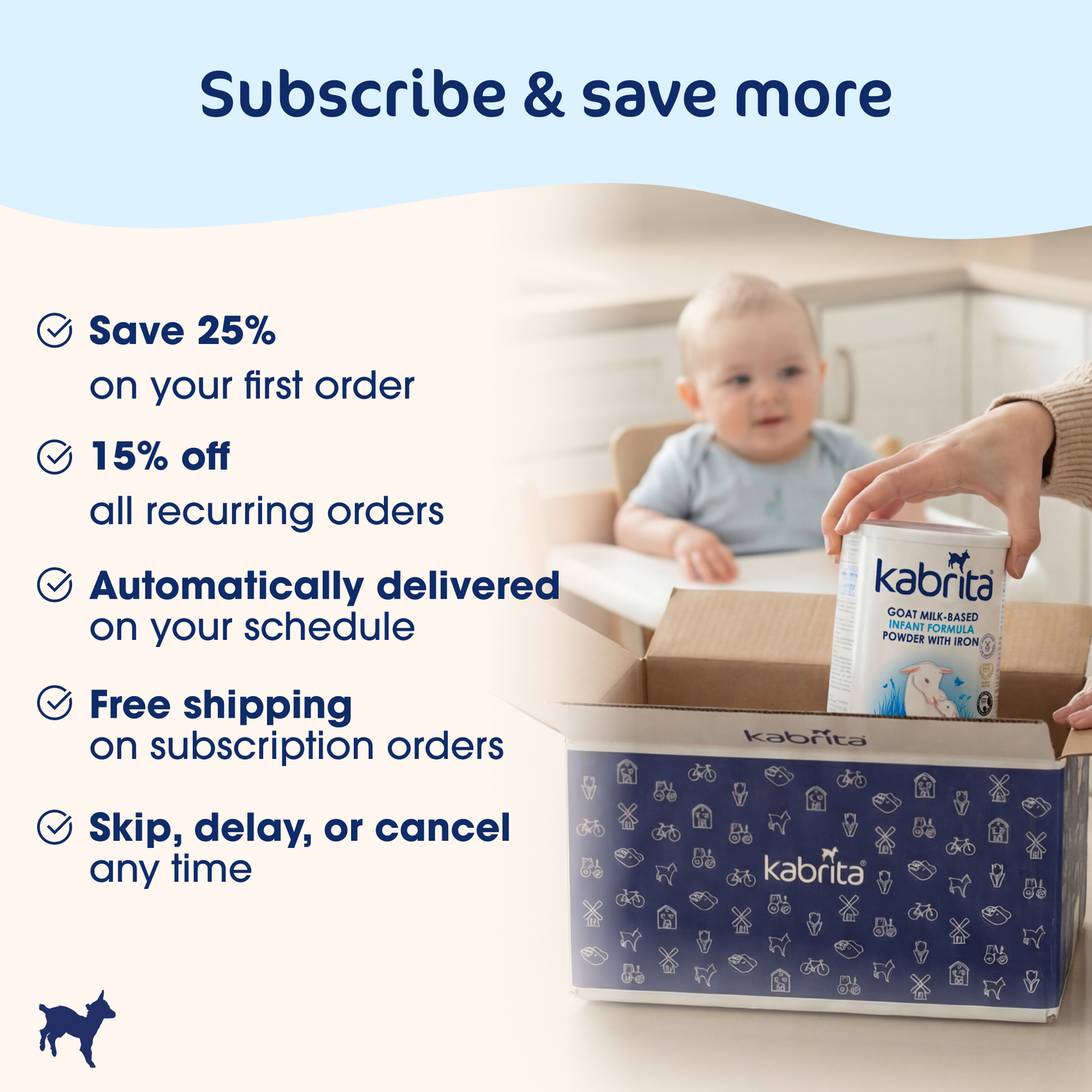 Goat Milk-Based Infant Formula | Kabrita | Gentle by Nature | Kabrita USA