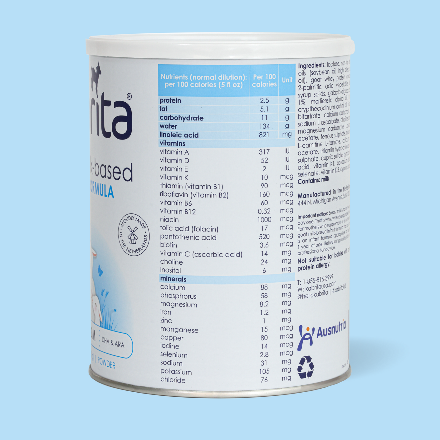 Goat Milk Infant Formula | Goat Milk Formula - Kabrita USA