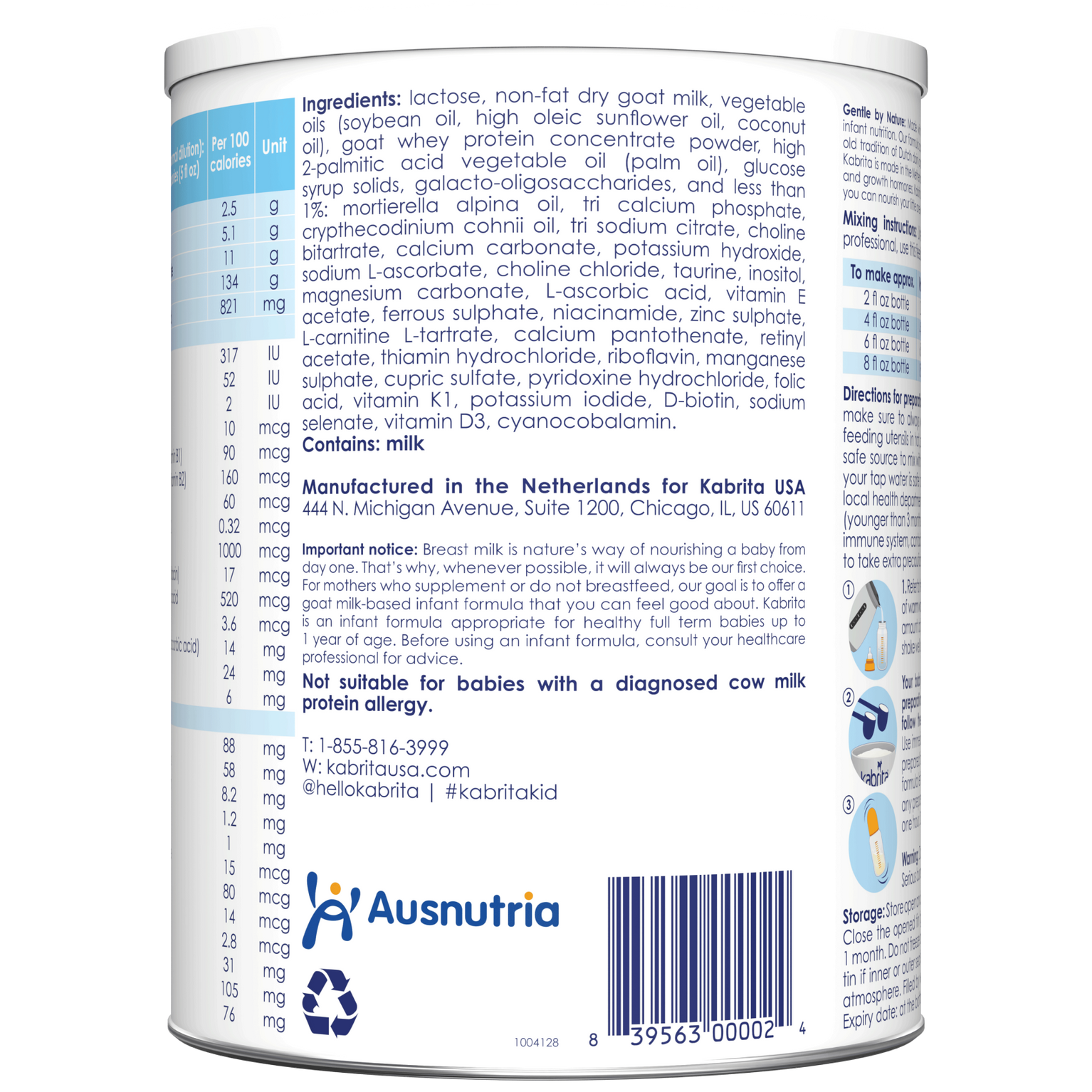 Infant Intro Offer | Goat Milk Formula - Kabrita USA