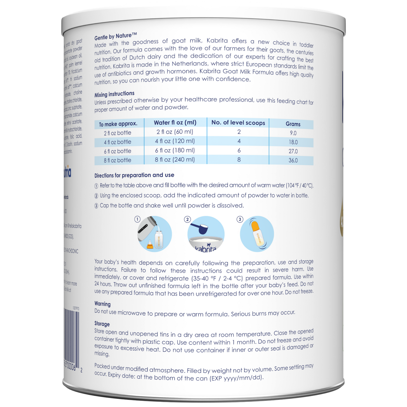 Goat Milk Infant Formula | Goat Milk Formula - Kabrita USA